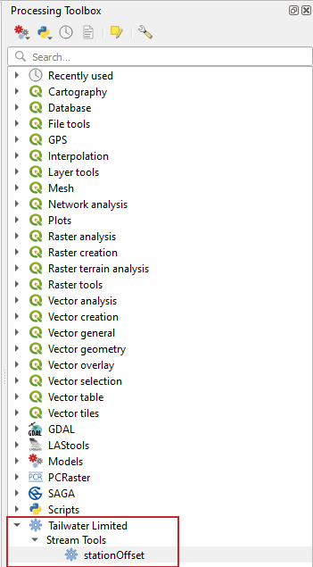 Stream Tools QGIS Station Offset Plugin